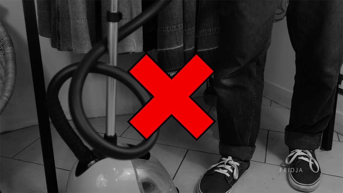 Stand in the right position, pay attention to the hose and don’t tangle ...